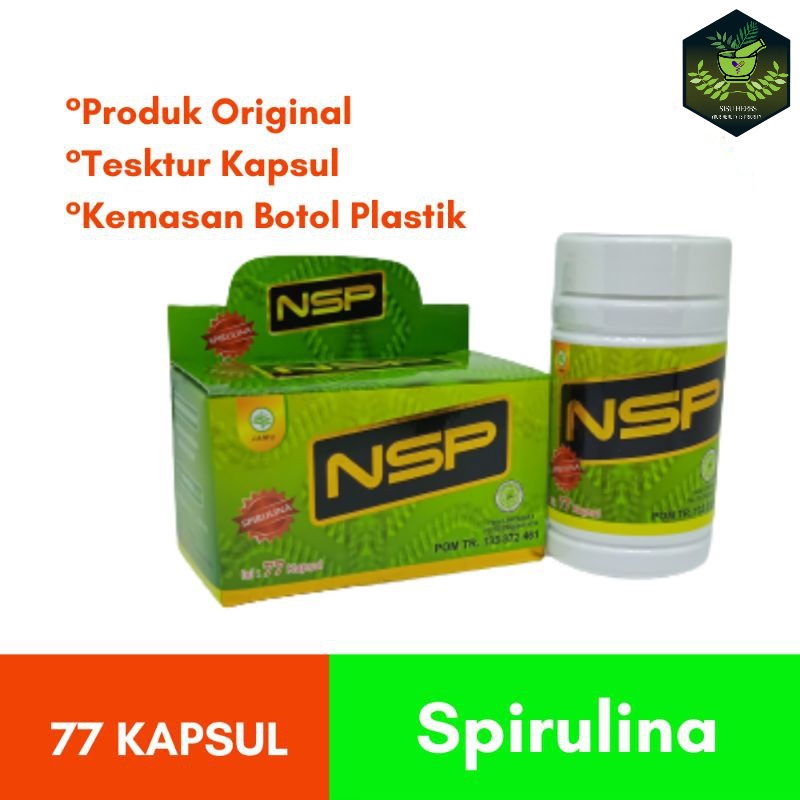 Jual Nsp Spirulina Kapsul Ekstrak Murni Herbal Spirulina Nsp Kapsul ...