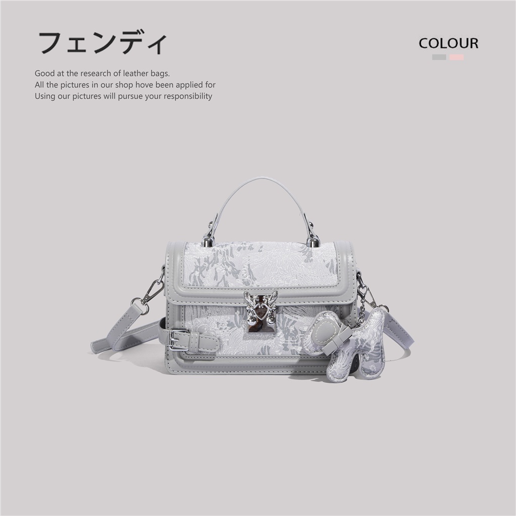 Jual Japanese niche bag texture is popular this year with small square ...