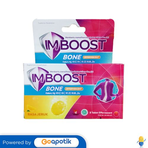 Jual Imboost Bone Rasa Jeruk Box 8 Tablet Effervescent | Shopee Indonesia