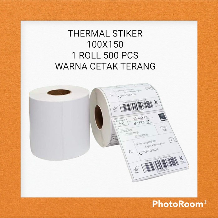 Jual Label Sticker Resi Thermal 100x150mm 500 lembar | Shopee Indonesia