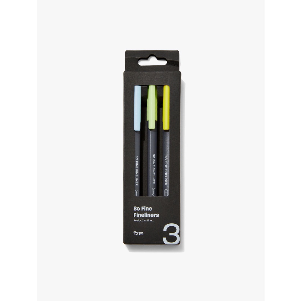 Jual Typo - So Fine Fineliner 3Pk - Arctic Blue Lime | Shopee Indonesia