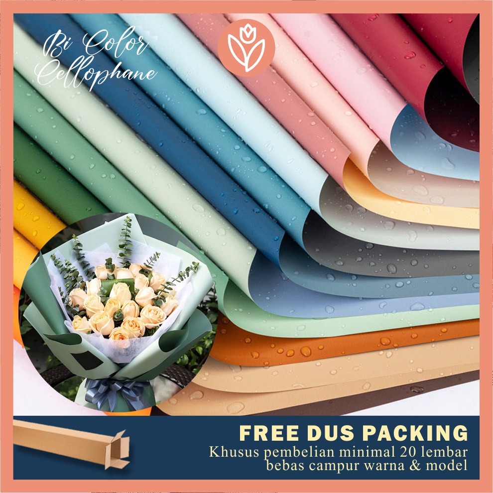 Jual TULIP PAPERIE KERTAS BUKET BUNGA BICOLOR CELLOPHANE KERTAS KADO ...