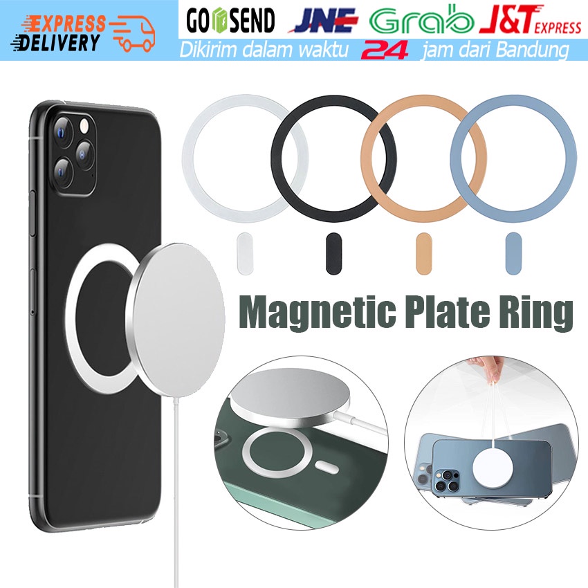Jual Magnetic Magsafe Wireless Ring Adapter Sticker / Magnetic Ring ...