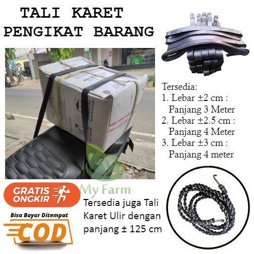 Jual Tali Karet Ban Pengikat / Untuk Ikat Barang Banyak Di Motor Mobil ...