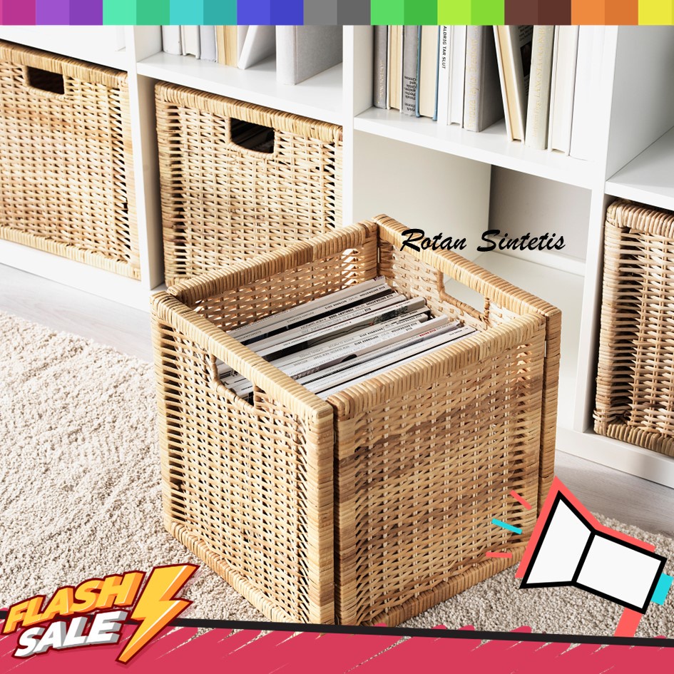 Jual [KHUSUS CARGO] Box Storage Laci Serbaguna Rotan Alami Natural ...