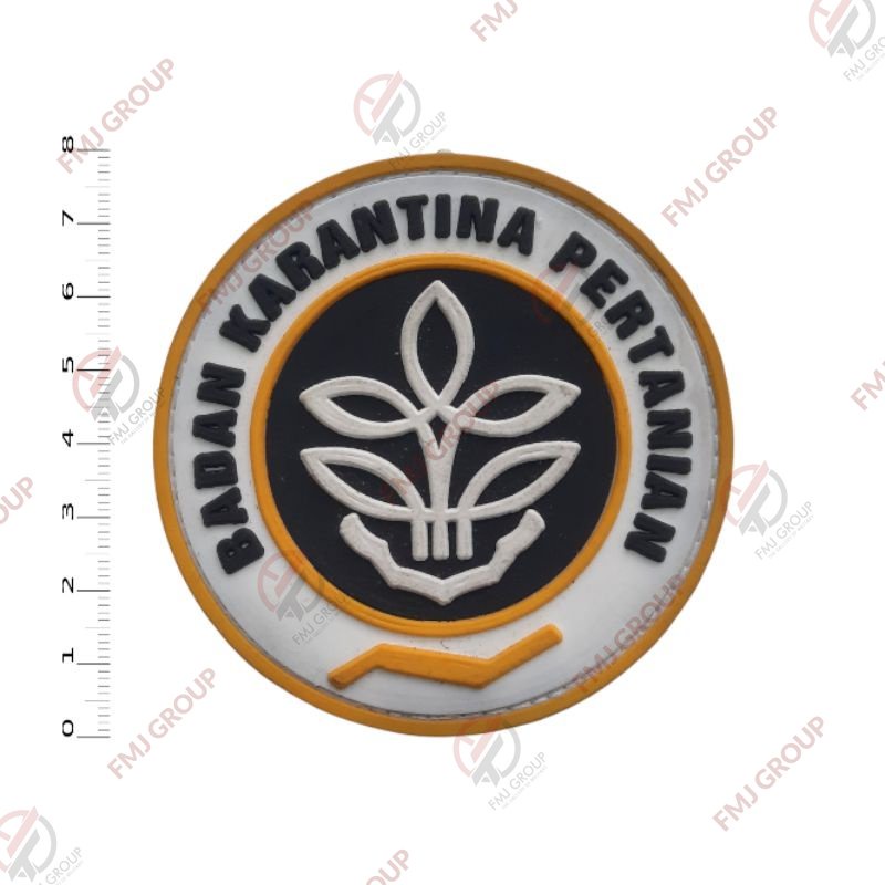 Jual Patch Rubber Logo BADAN KARANTINA PERTANIAN Velcro / Emblem Logo ...