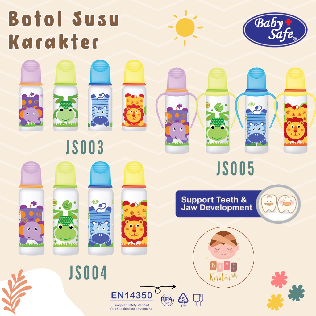 Jual Baby Safe Botol Susu Bayi Feeding Bottle Original Babysafe ...