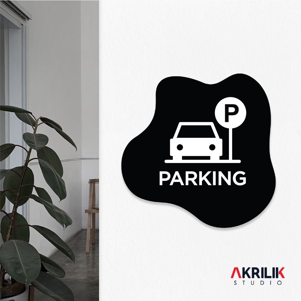 Jual Sign Board Akrilik Parking Papan Acrylic Signage Tempel Dinding ...
