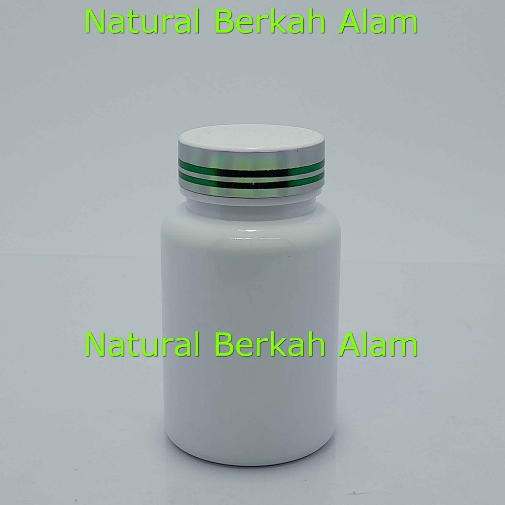 Jual Botol 135 ml PS Putih Cap Chrome List Garis / Botol Obat / Botol ...