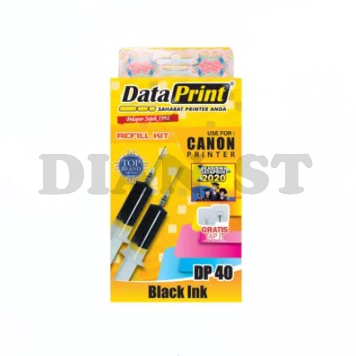 Jual DataPrint DP 40 Tinta Suntik Canon Hitam Data Print - pc | Shopee Indonesia