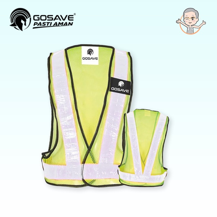 Jual Gosave Rompi V Guard - Rompi Jala Polyester V Scotlight | Shopee ...