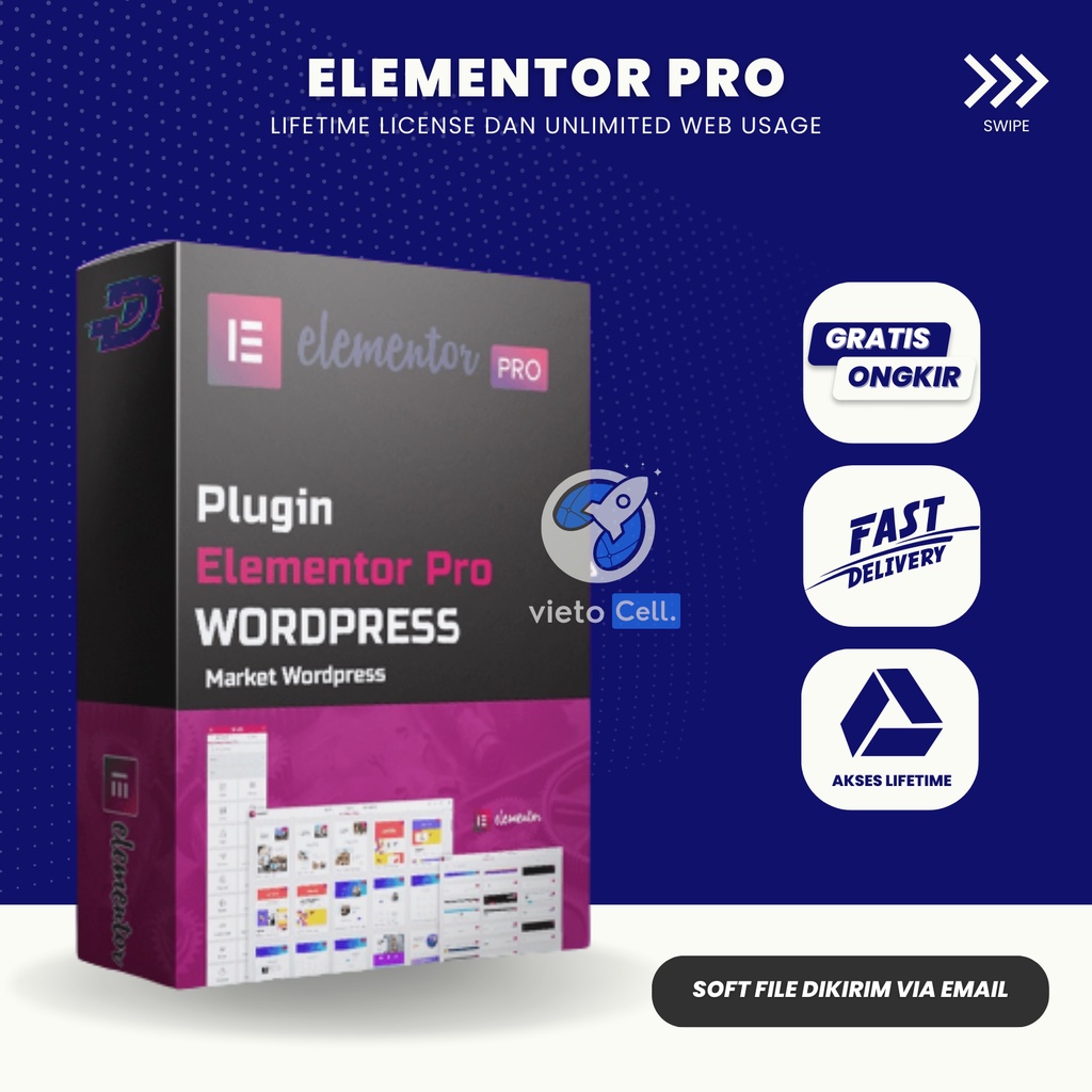 Jual Elementor PRO Lifetime License Unlimited Web Layanan Digital Vieto Cell | Shopee Indonesia