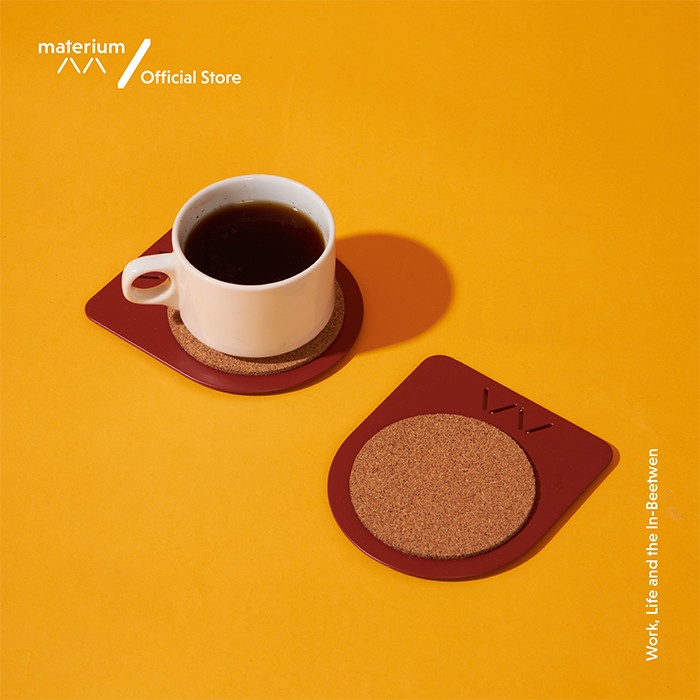 Jual Cork Coaster Tatakan Gelas Alas Gelas by Materium 2 pcs | Shopee Indonesia