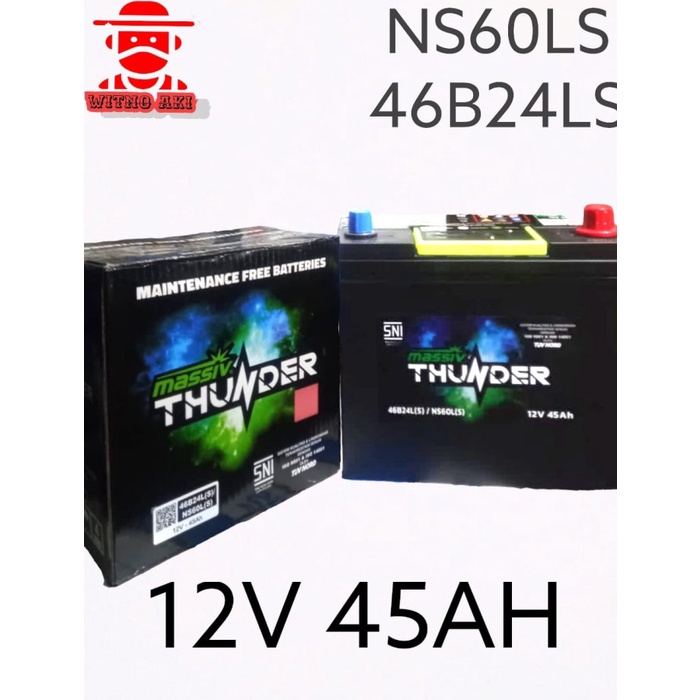 Jual Aki kering mobil toyota kijang innova ns60ls 46b24ls 12v 45ah massiv | Shopee Indonesia