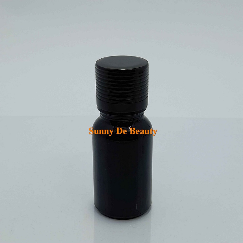 Jual Botol Kaca 10 ml Hitam Original Br Tutup Drop Hitam Alumunium ...