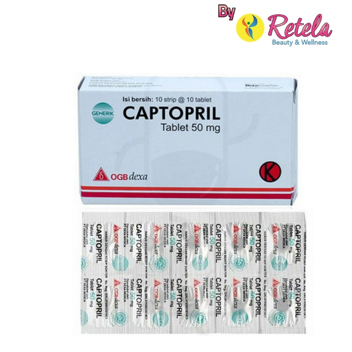 Jual Captopril 50mg 1 Strip 10 Tablet Dexa | Shopee Indonesia