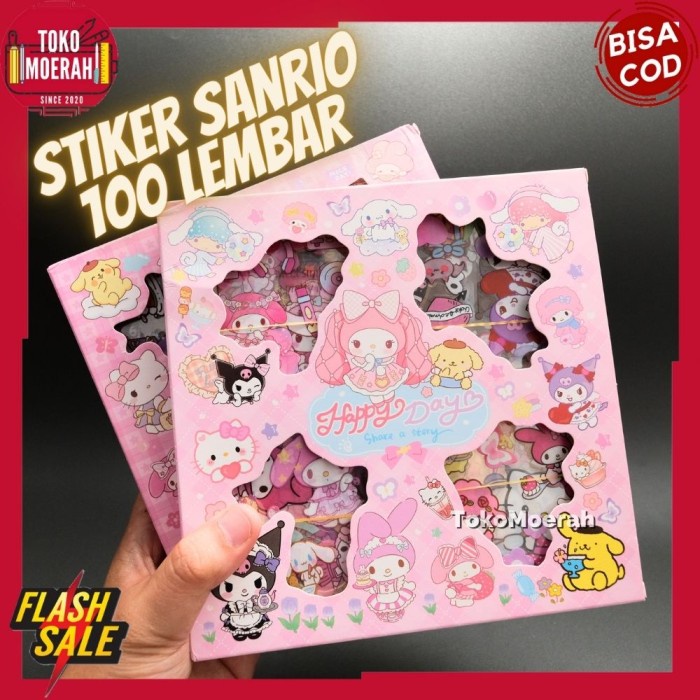Jual STIKER SANRIO STICKER 100 MASU SANRIO IMUT UNIK LUCU STIKER MURAH ...