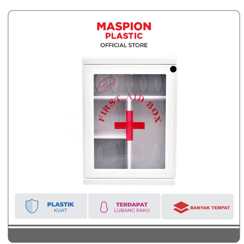 Jual Maspion Frist Aid Box Kotak P3K Dinding Wall Cabinet MC-11 ...