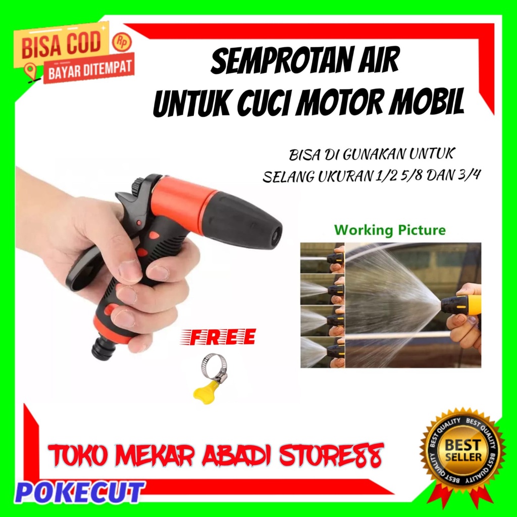 Jual Semprotan air / hose nozzle / semprotan air taman / semprotan cuci ...