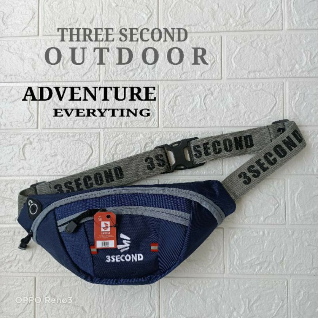 Jual tas selempang pria waistbag three second 3second not eiger murah ...