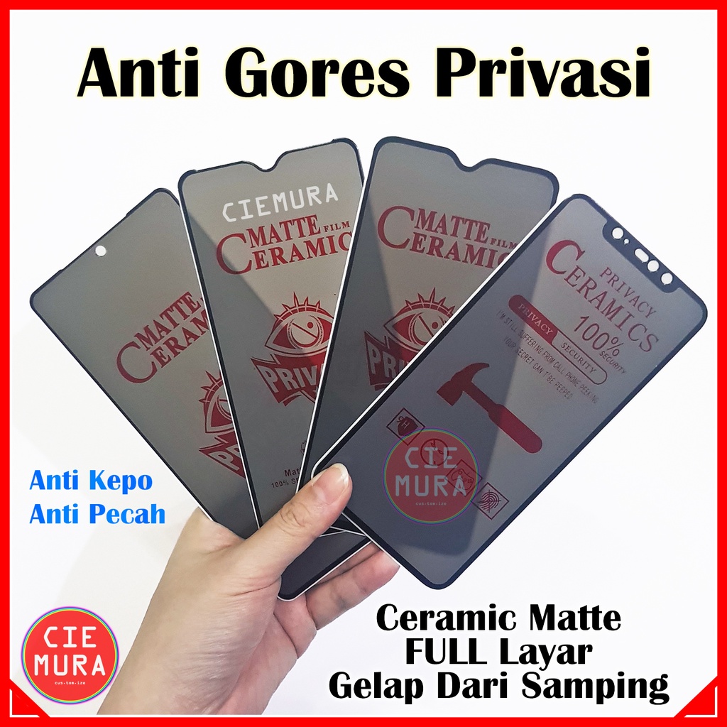 Jual CIE Anti Gores Privasi Huawei P30 Honor 10 Lite 10i 20i Nova 3i Y6 2019 MATE 20 LITE P ...
