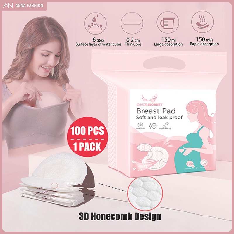 Jual Breast pad Disposable Anti-leak Nursing pad 30/50/100pcs 150ml Absorption breast pad Ringan ...