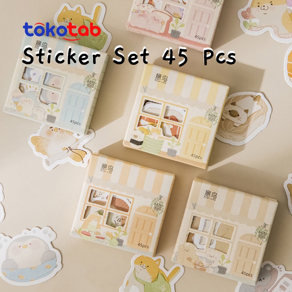 Jual Tokotab - Stiker Jurnal Sticker Set Home Series isi 45 Pcs Stiker ...