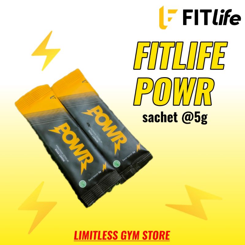 Jual [PROMO!] Fitlife POWR Preworkout Sachet - Power Pwo Pre workout 1 ...