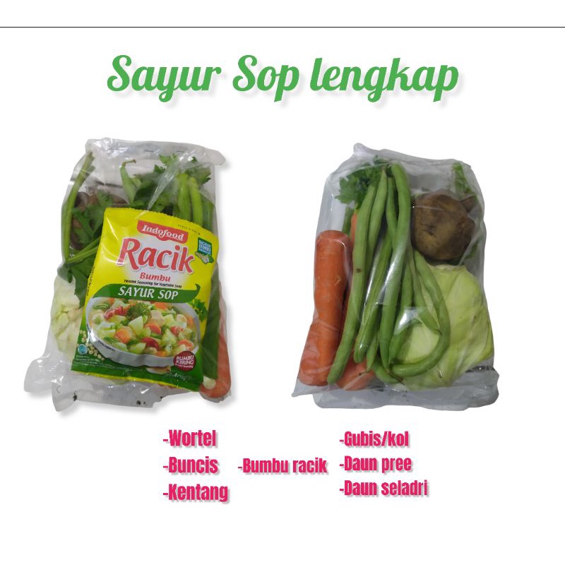 Jual paket sayur SOP lengkap fresh baru | Shopee Indonesia