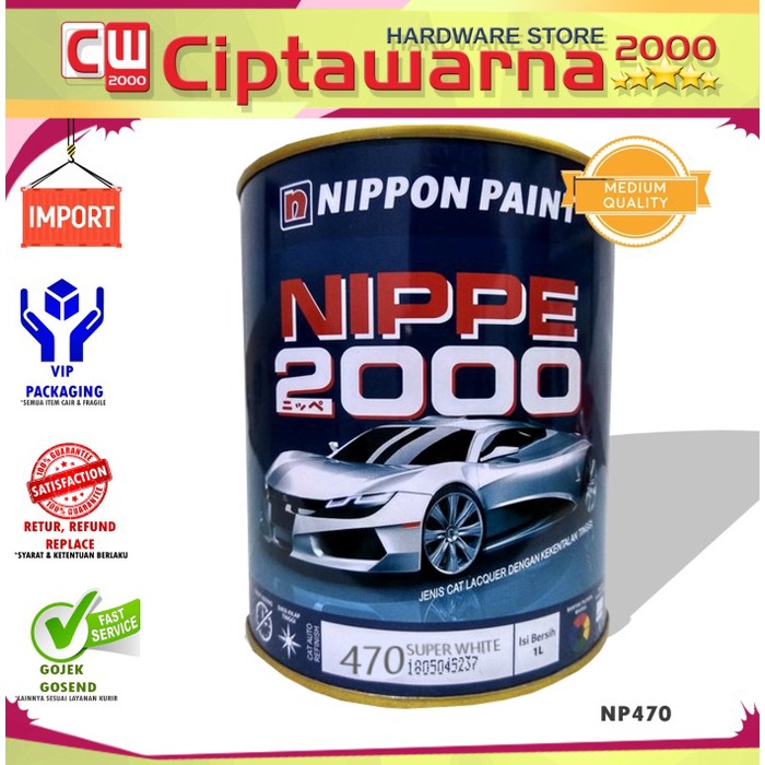Jual Nippon Paint NP 470 Super White Matt Putih Cat Auto Refinish Nippe ...