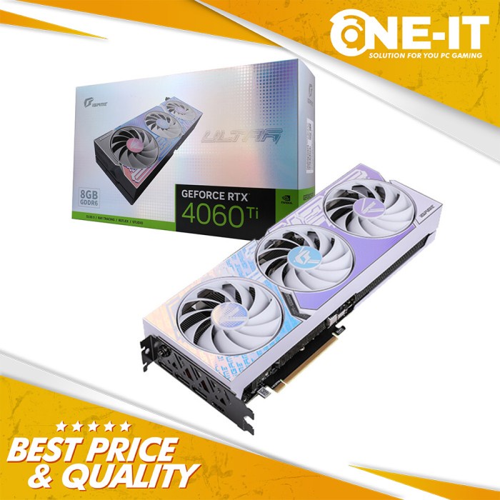 Jual VGA Colorful iGame GeForce RTX 4060 Ti Ultra W OC 8GB-V 8G GDDR6 ...