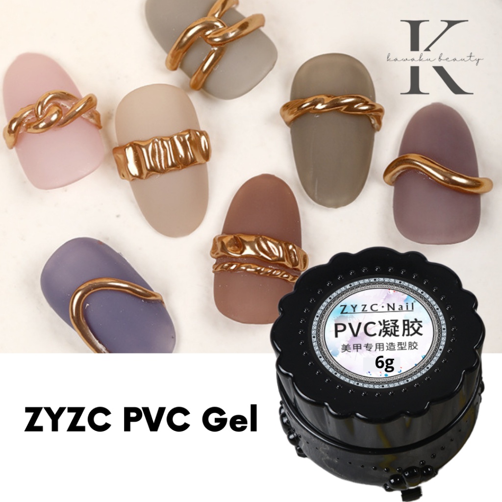 Jual ZYZC PVC CLEAR GEL EMBOSS 3D DESIGN FOR NAIL ART NAIL GEL POLISH ...