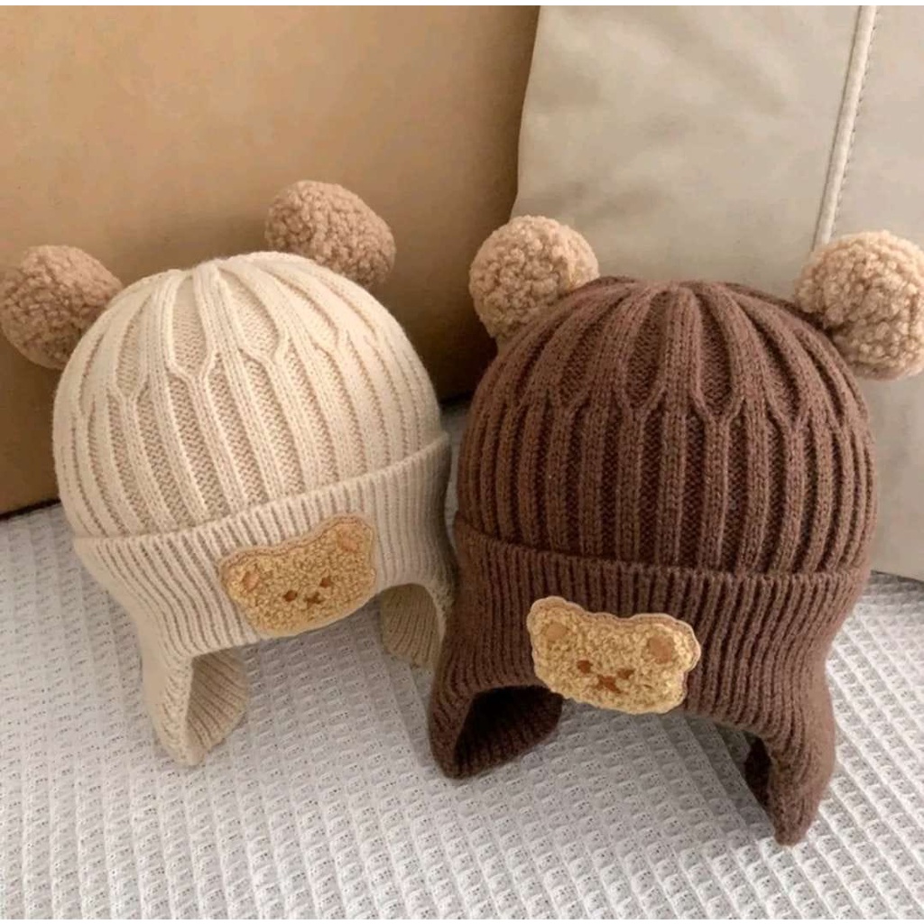 Jual Topi Rajut Beruang Anak Impor / Topi Rajut Beruang Bayi | Shopee ...