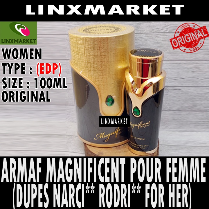 Jual ARMAF MAGNIFICENT POUR FEMME WOMEN EDP 100ML (DUPES NARC** FOR HER ...