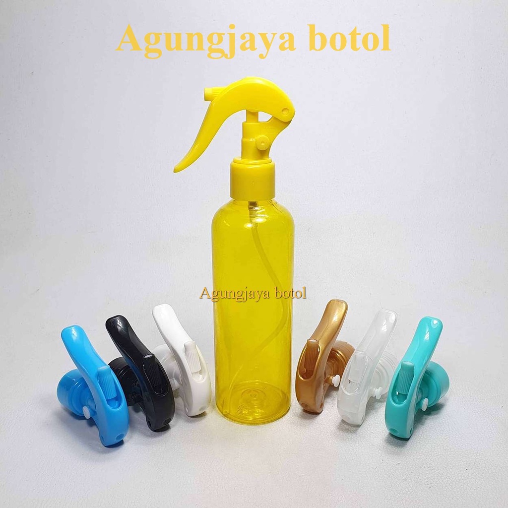Jual Botol Plastik 250 ml Br Kuning Tutup Mini Trigger / Botol Kispray ...