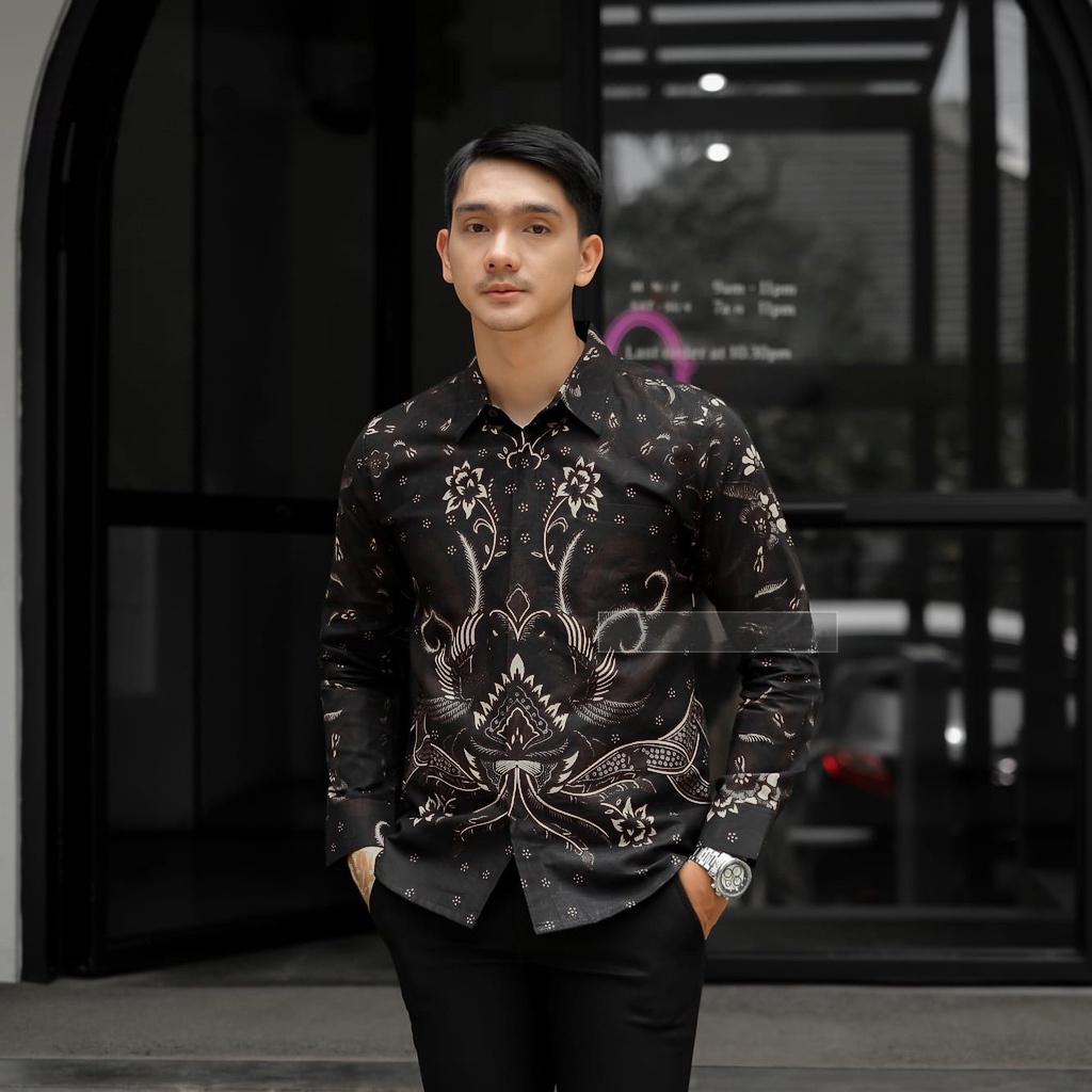 Jual Kemeja Batik Prakasa Motif Candra Dwija Slimfit Lengan Panjang ...