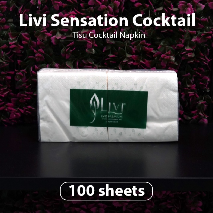 Jual Tissue Livi Sensation Cocktail Napkin - Evo Premium - - 100 sheets ...