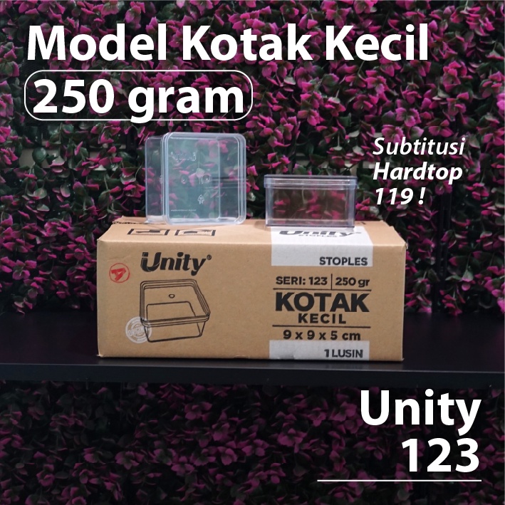 Jual Toples Unity 123 - Model Kotak Kecil - Volume 250 gram - 0.25 kg ...