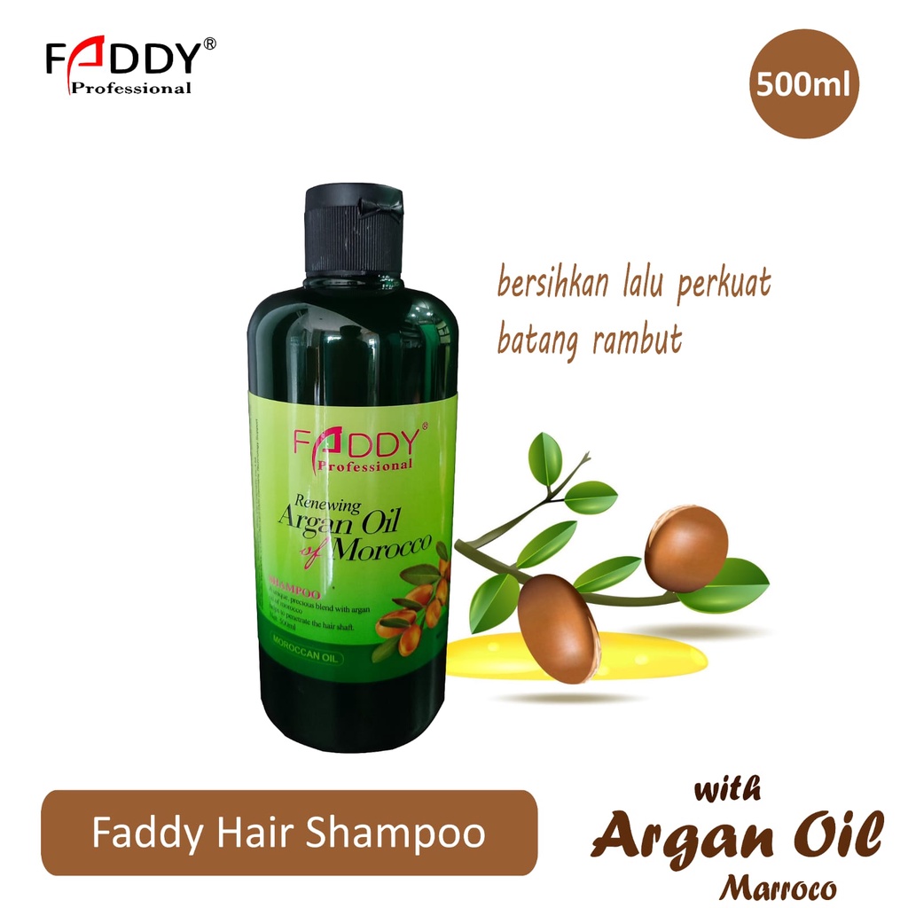 Jual Faddy Hair Shampoo with Argan Oil of Marroco 500ml | Shopee Indonesia