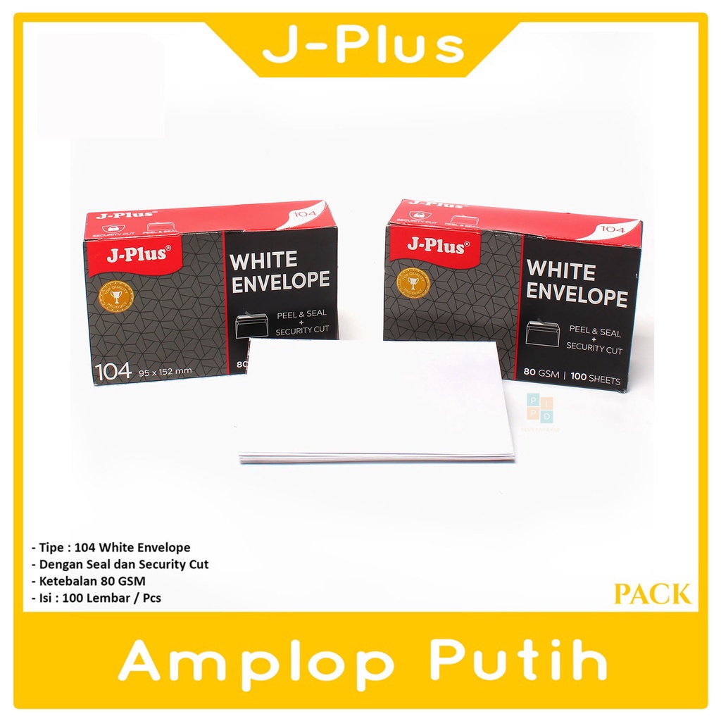 Jual JPLUS - Amplop Merah Ukuran 104 80gsm Peel & Seal - Pack | Shopee Indonesia