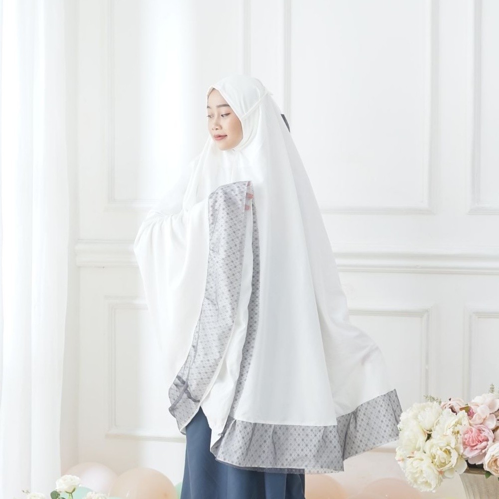 Jual Mukena Santri Polos - Maryam Series Putih Olive / Mukena ...