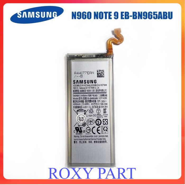 Jual Baterai Samsung N960 Note 9 Eb Bn965abu Original Shopee Indonesia
