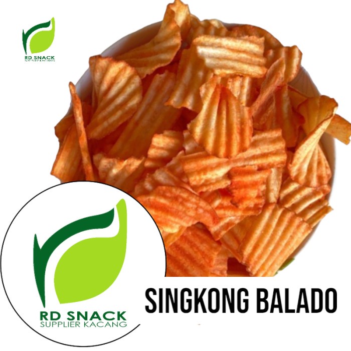 Jual Keripik Singkong Balado -Spicy Cassava Chips- Balado Pedas RD ...