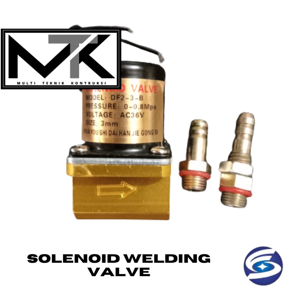 Jual Solenoid Welding Valve / Katup Solenoid Las Argon 24V & 36V ...