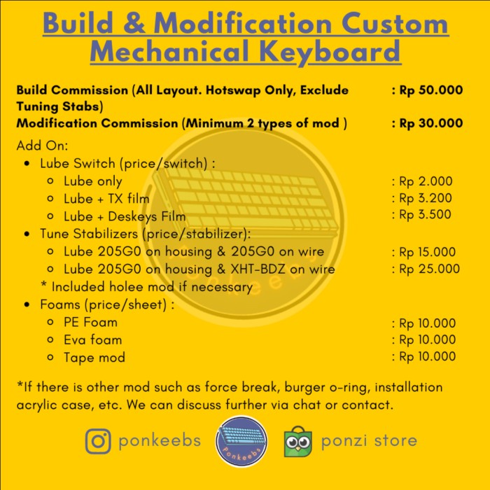 Jual Build / Mod / Modification / Modifikasi Mechanical Keyboard ...