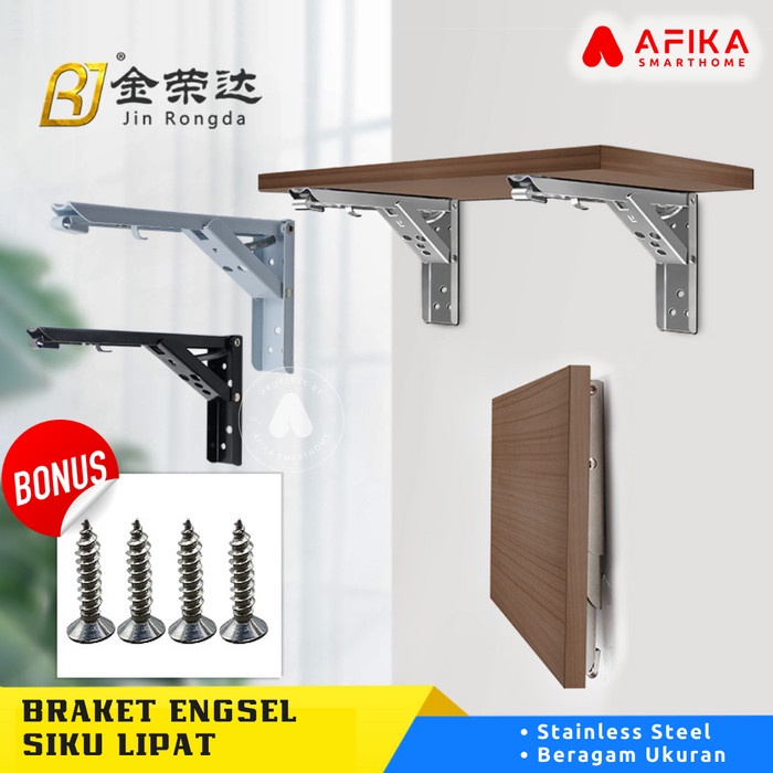 Jual Bracket Engsel Siku Rak Dinding Meja Lipat Dinding Berbagai Ukuran ...