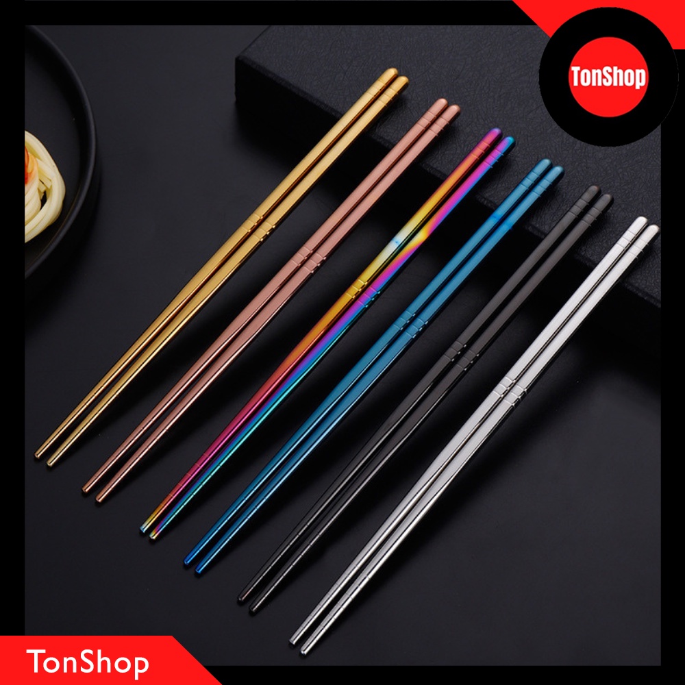 Jual Sumpit Stainless Korea Set / Sumpit Stainless Panjang / Sumpit ...