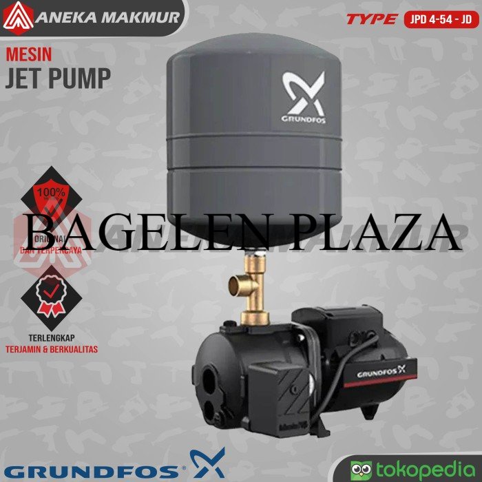 Jual Diobral Pompa Air Grundfos JPD 4-54 - JD Basic 4 Jet Pump 40 Meter 850 Watt | Shopee Indonesia