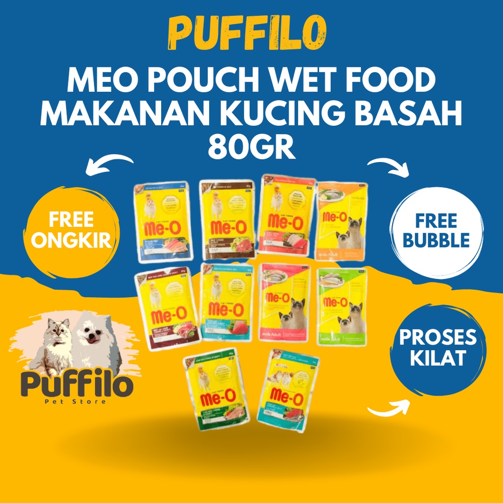 Jual MEO POUCH WET FOOD MAKANAN KUCING BASAH 80GR | Shopee Indonesia
