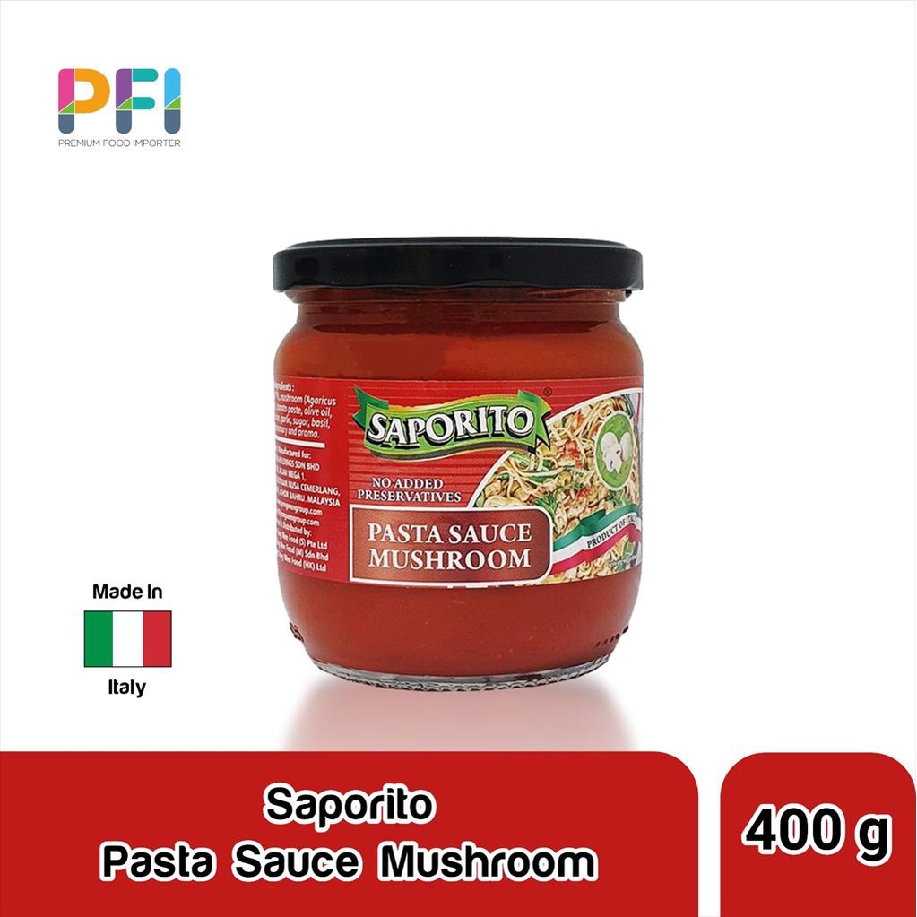 Jual Saporito Pasta Sauce Mushroom 400g | Shopee Indonesia